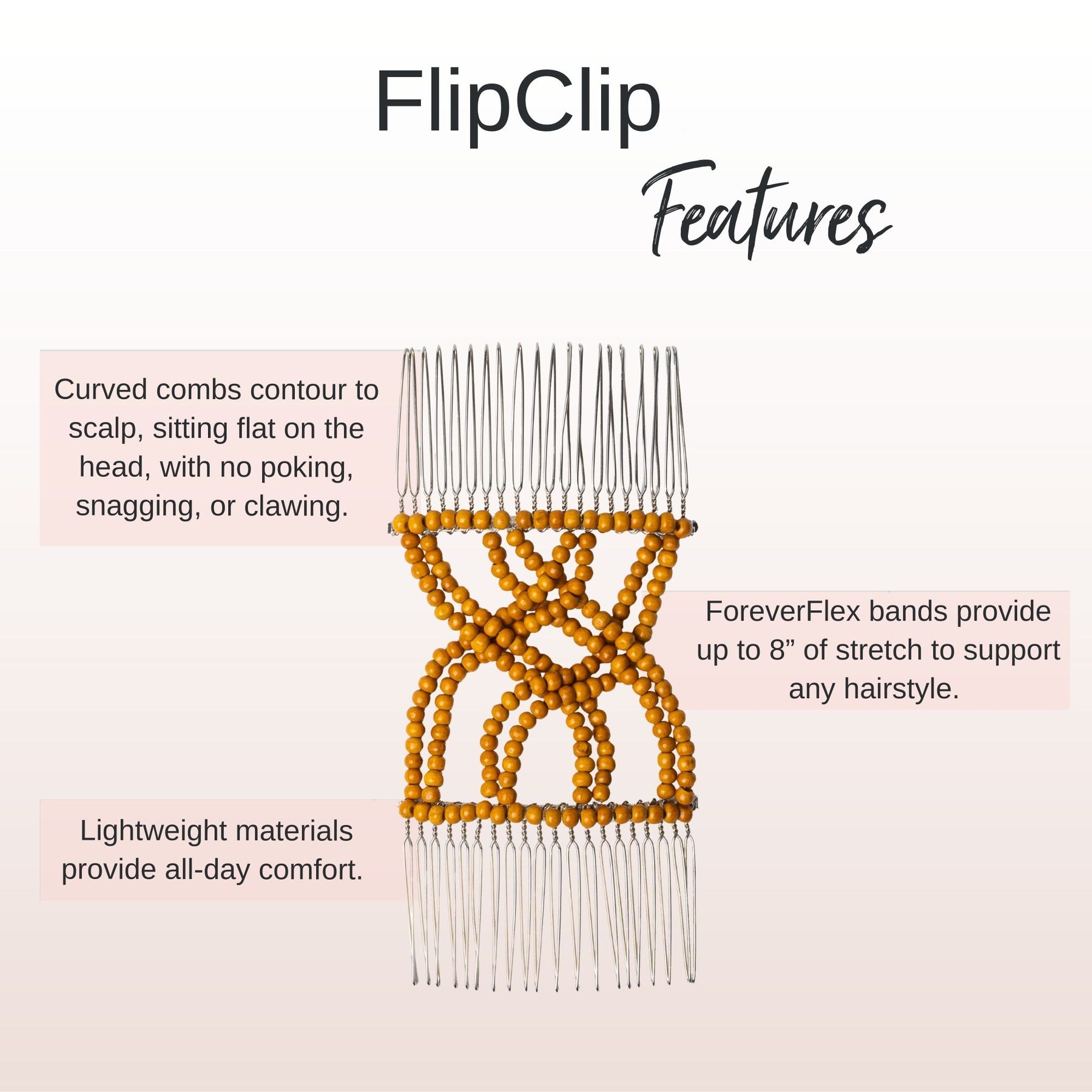 FlipClip Double-Comb Hair Clip – Calista Tools