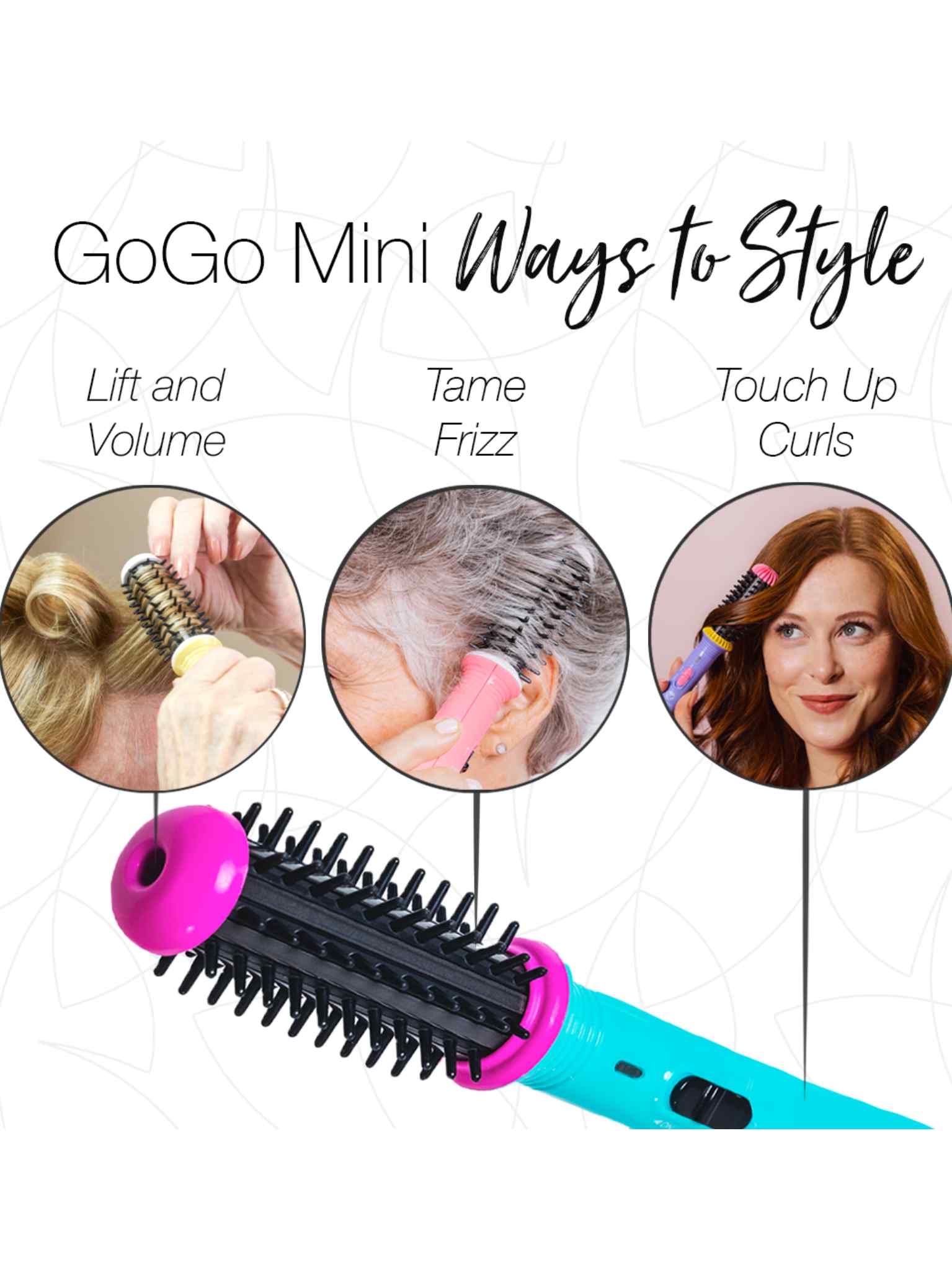 GoGo Mini Heated Round Styling Brush – Calista Tools